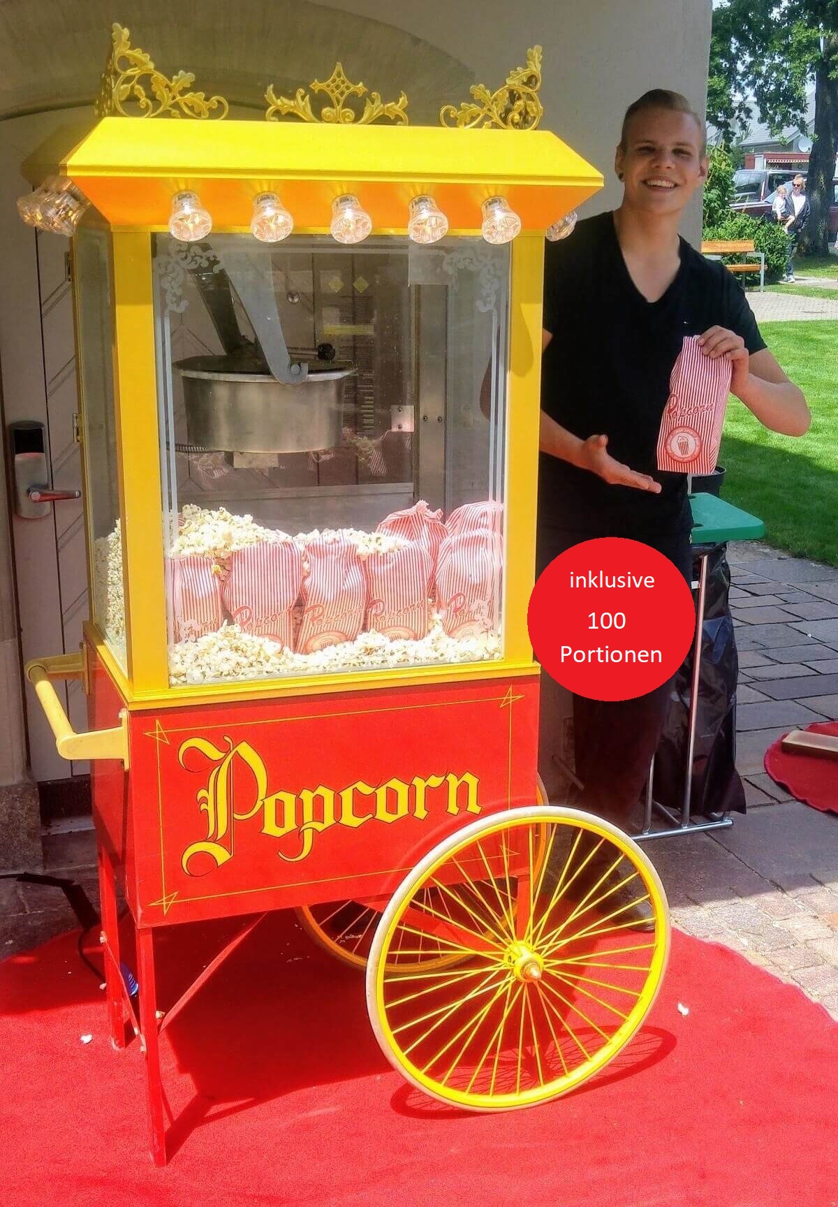 Popcornmaschine mieten – Arena der Wunder